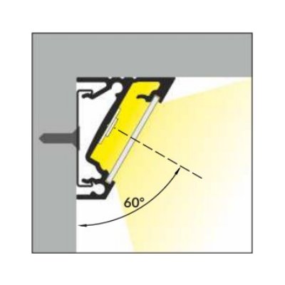 Profilo led angolare 30 / 60 gradi | Vendita-Illuminazione