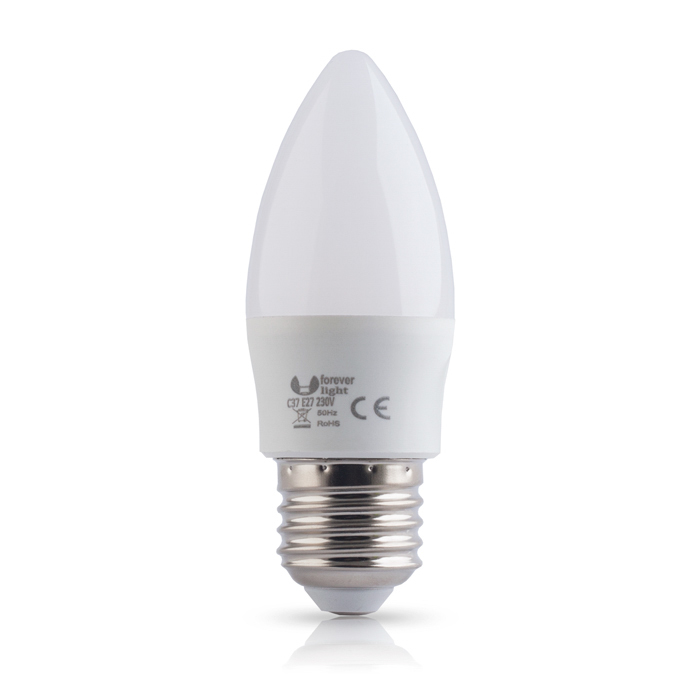 Lampadina led E27 7W C37 Bianco caldo Forever Light | Vendita-Illuminazione